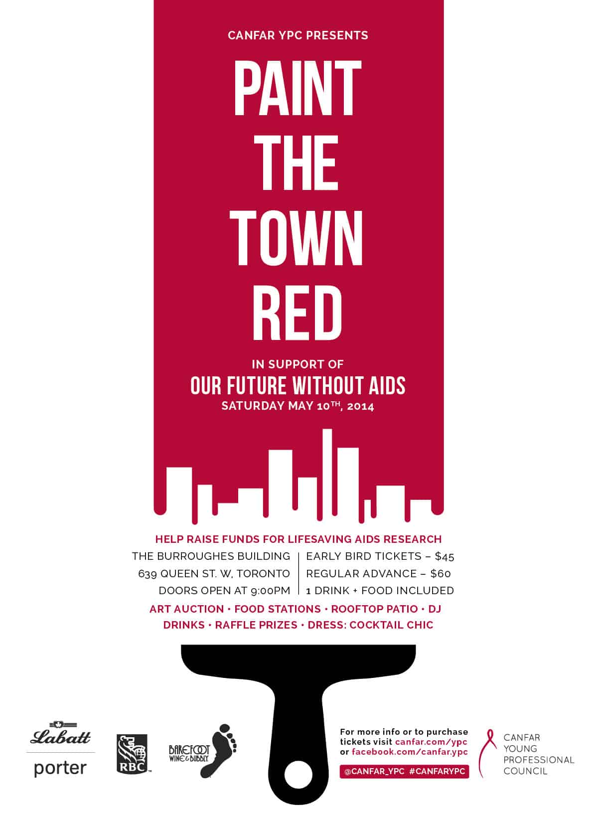 Paint the Town Red with CANFAR on May 10th | Shedoesthecity